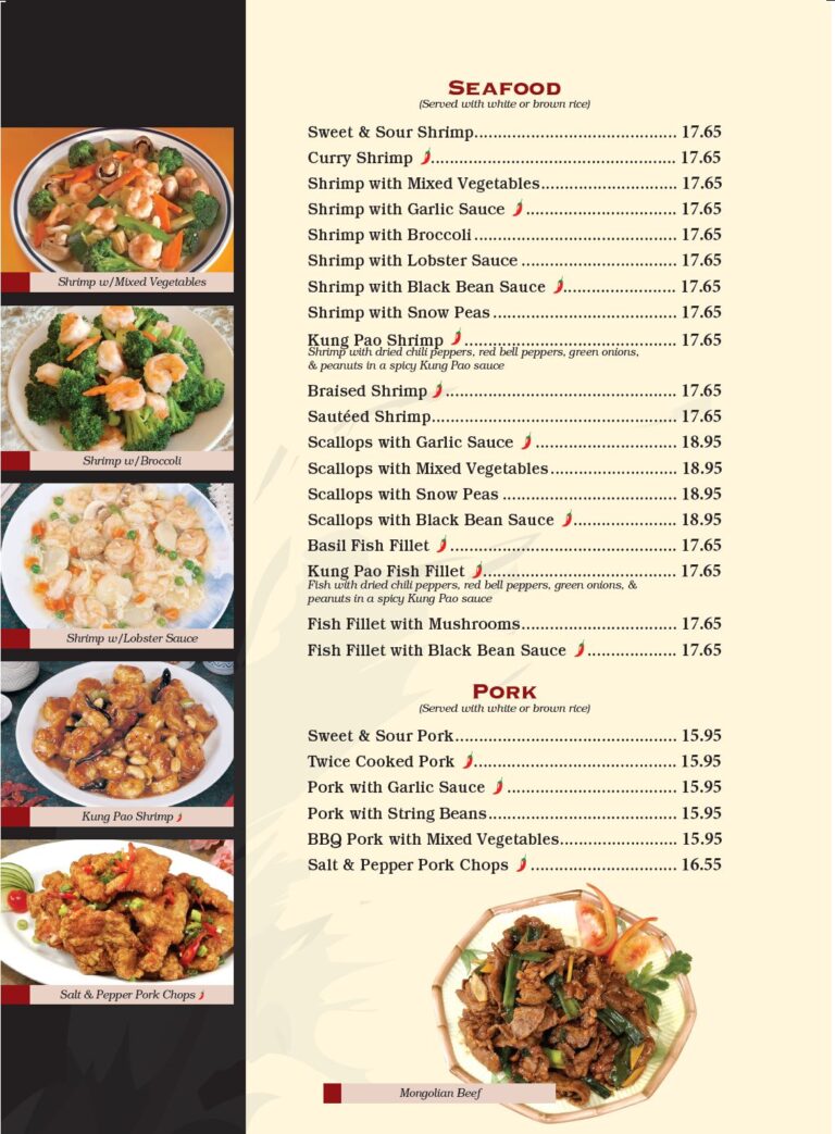 Dinner Menu 2 - Grandview Palace